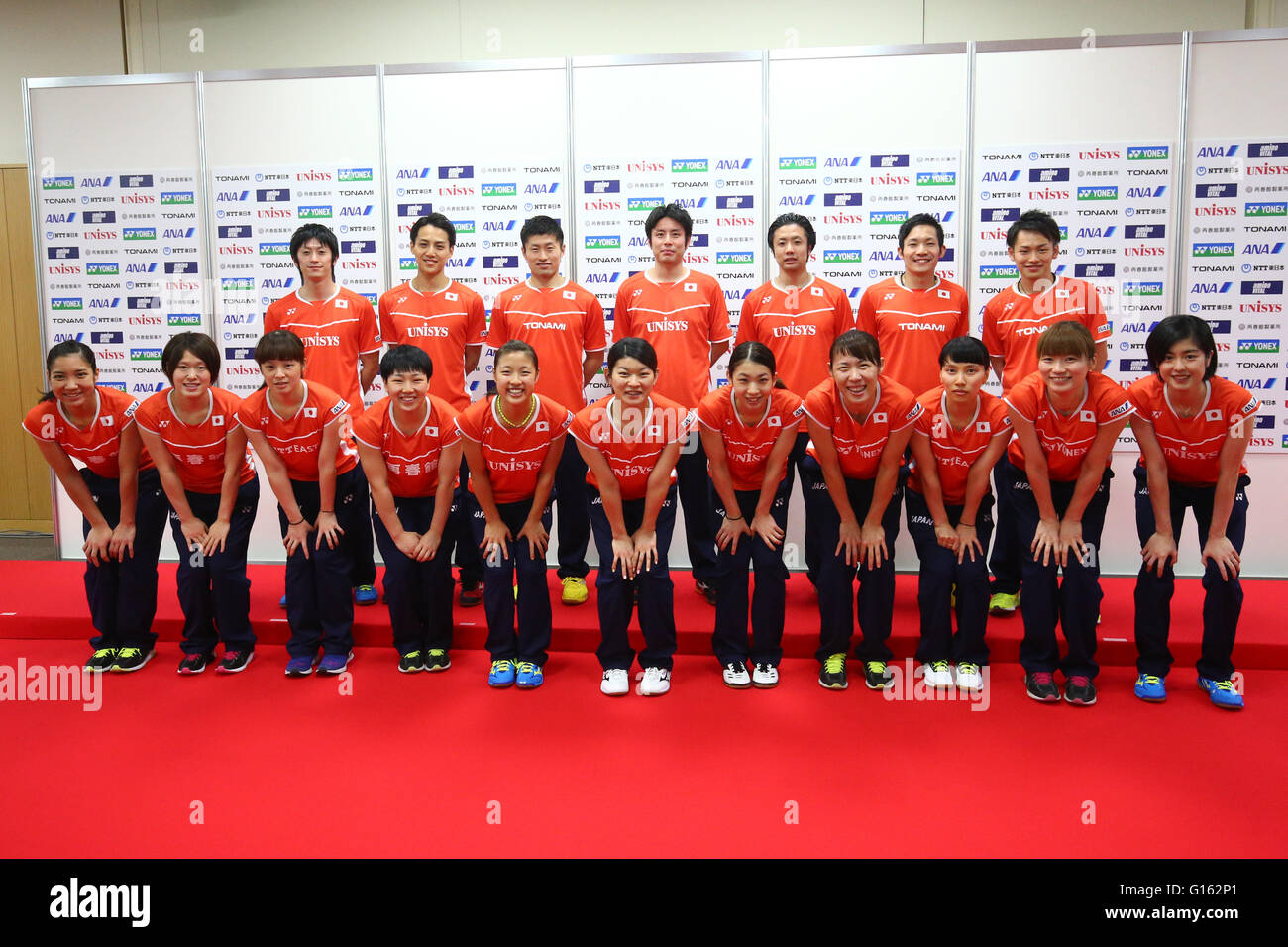 (L-R) Haut Kenta Kazuno, Takuma Ueda, Sho Sasaki, Kenichi Endo, Hayakawa, Hiroyuki Sonoda ...