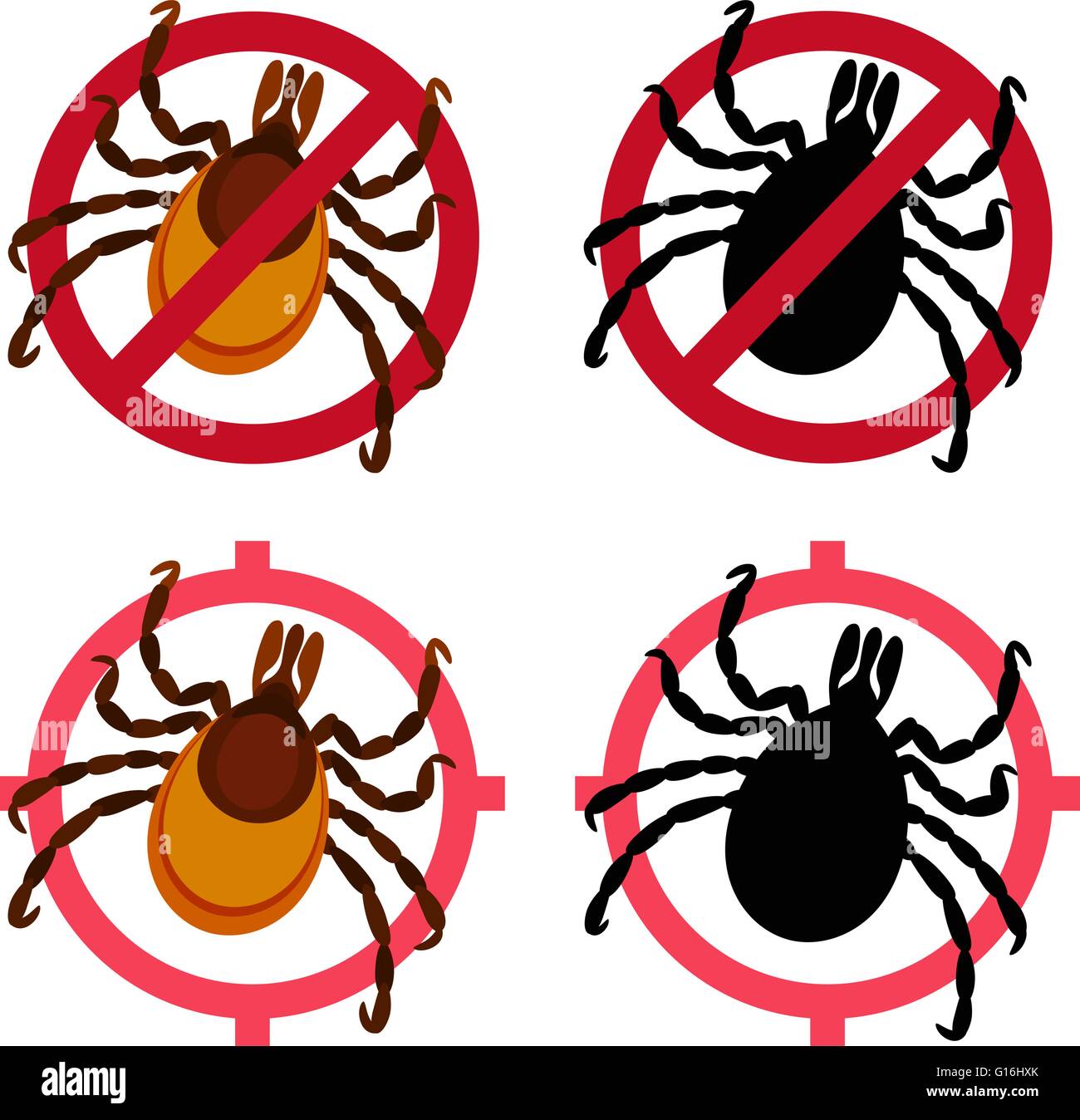 Allergie de la peau acarien Banque d'images vectorielles - Alamy