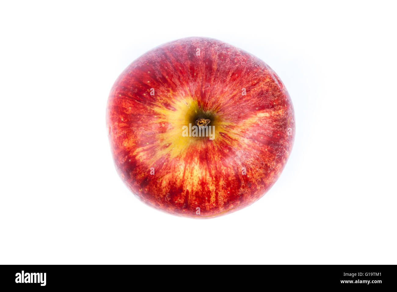 Pomme rouge sur fond blanc Banque de photographies et d’images à haute ...