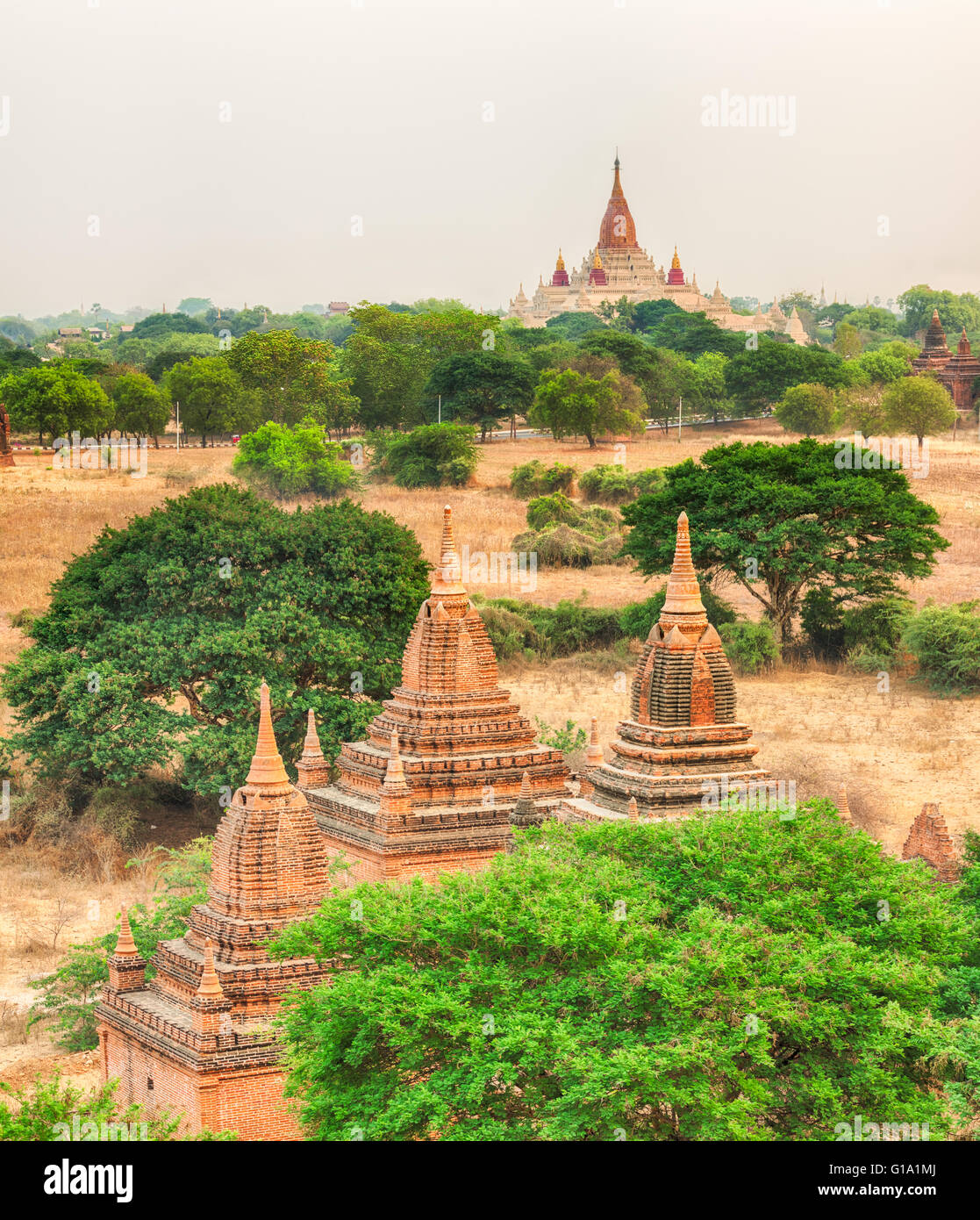 Vue Du Temple De Bagan Banque d'image et photos - Alamy