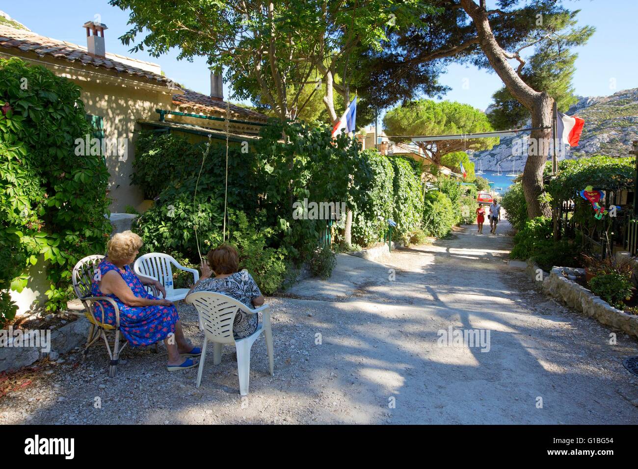 France, Bouches du Rhône, Parc National des Calanques, Marseille ...