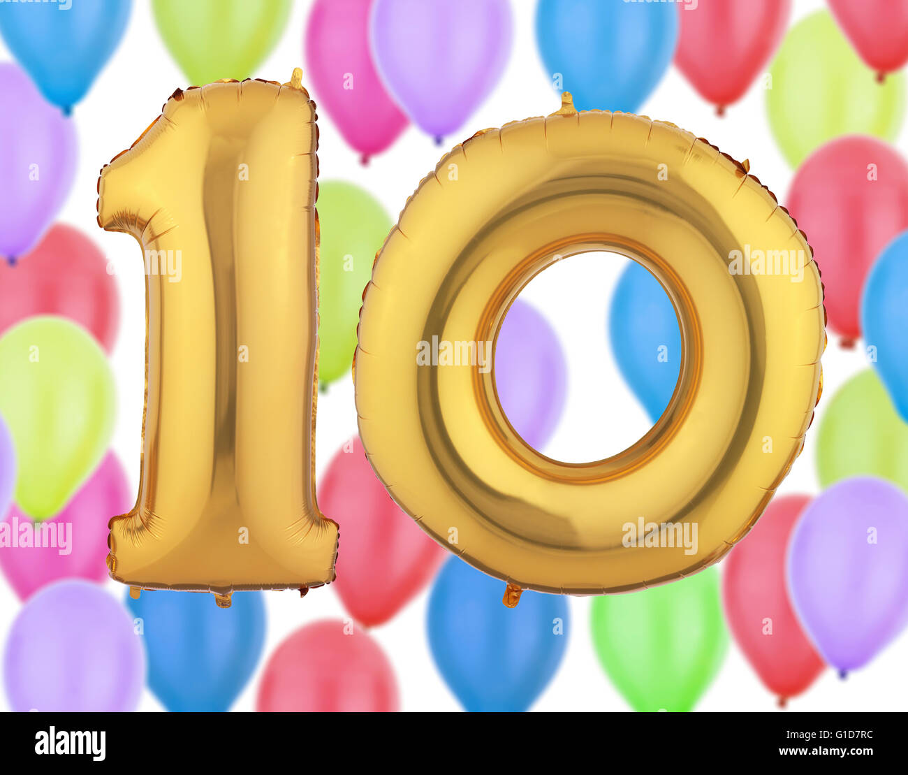 Number 10 balloon Banque de photographies et d’images à haute ...