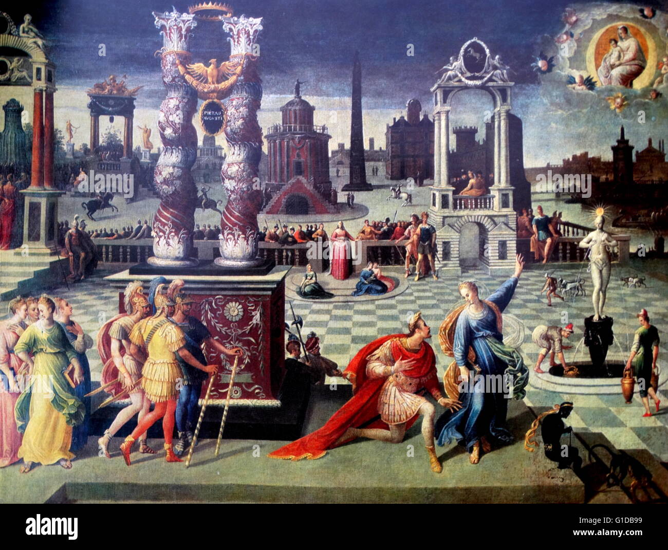 Peinture d'une fete par Antoine Caron (1521-1599), un maître-verrier ...