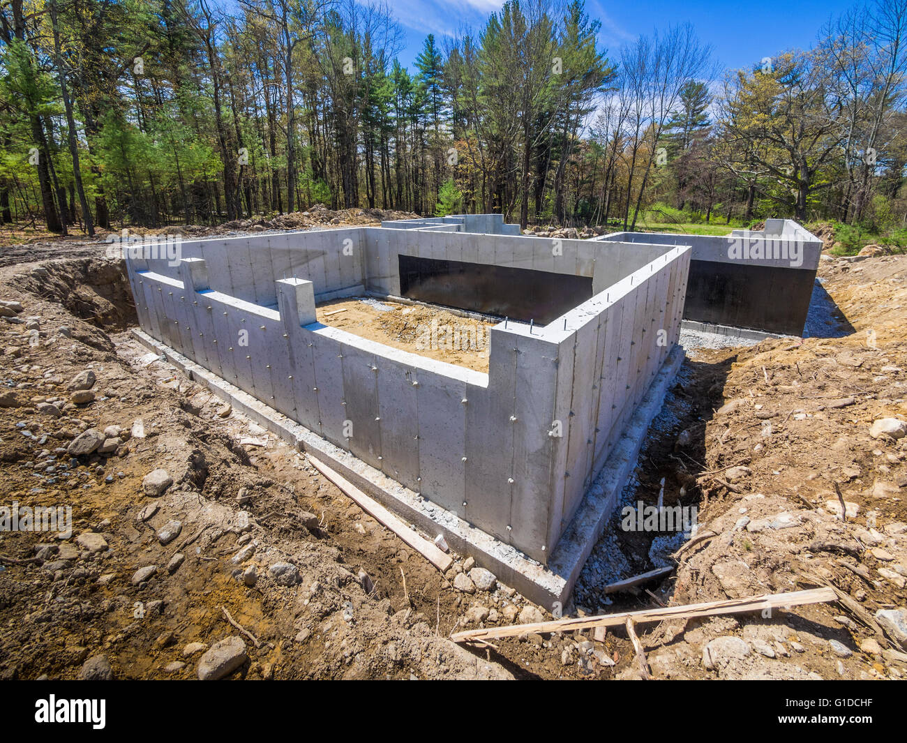 Concrete foundation slab Banque de photographies et d’images à haute ...
