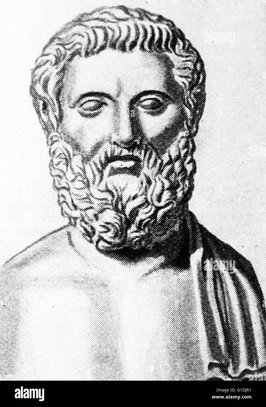 Buste de Solon, un homme d'État athénien, législateur et poète Photo ...