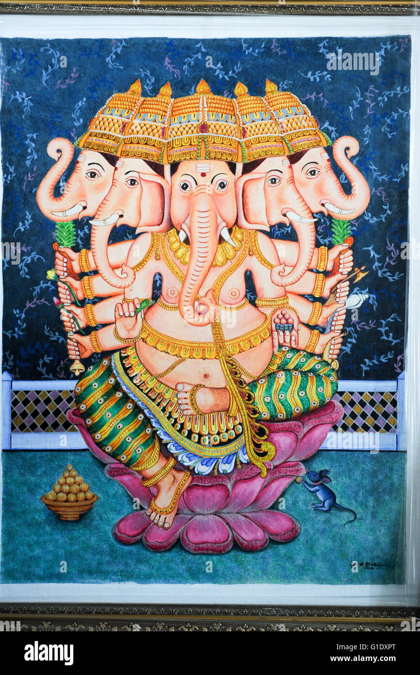 Ganesha painting Banque de photographies et d’images à haute résolution ...
