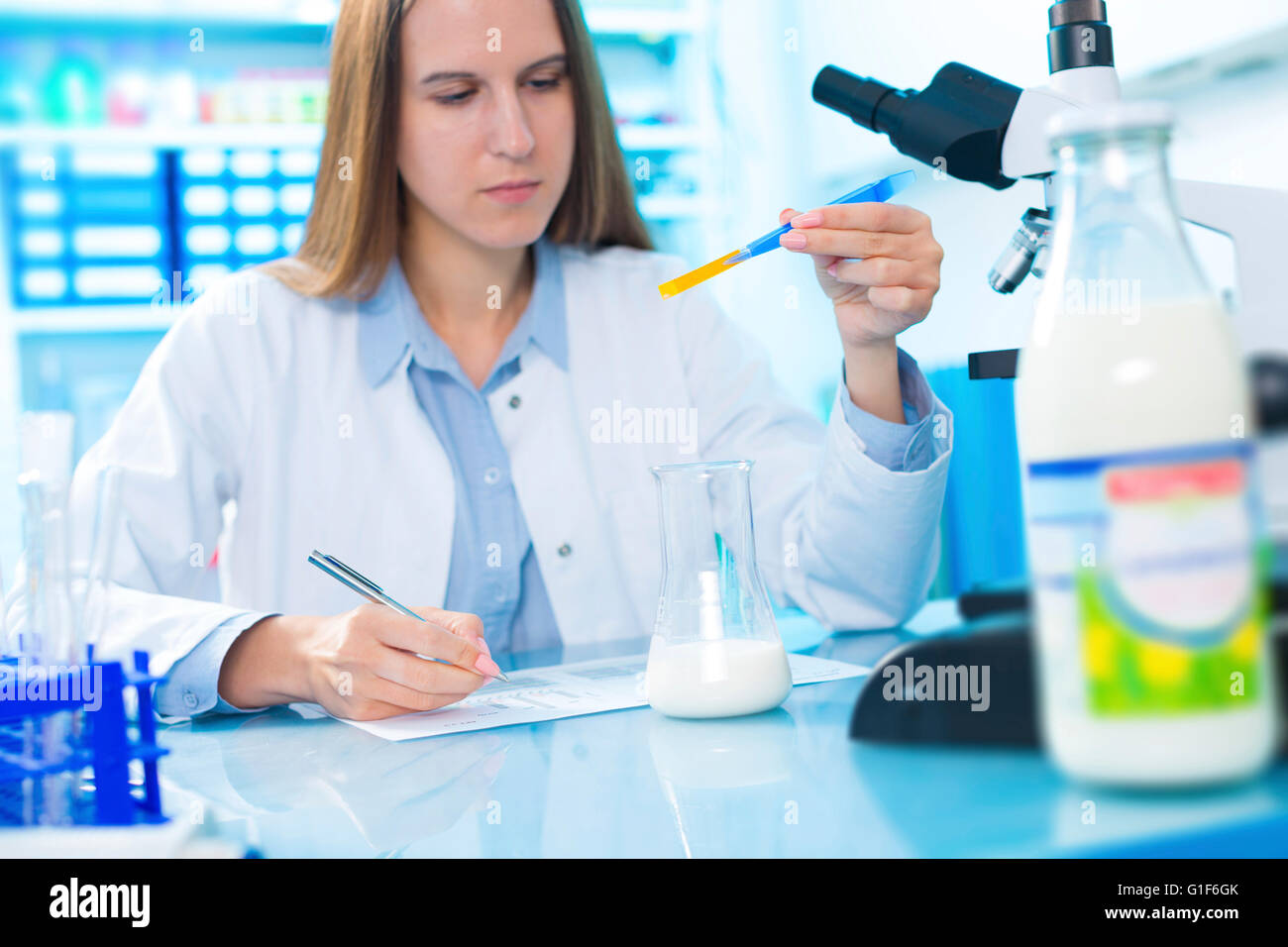 Test de lait Banque de photographies et d’images à haute résolution - Alamy