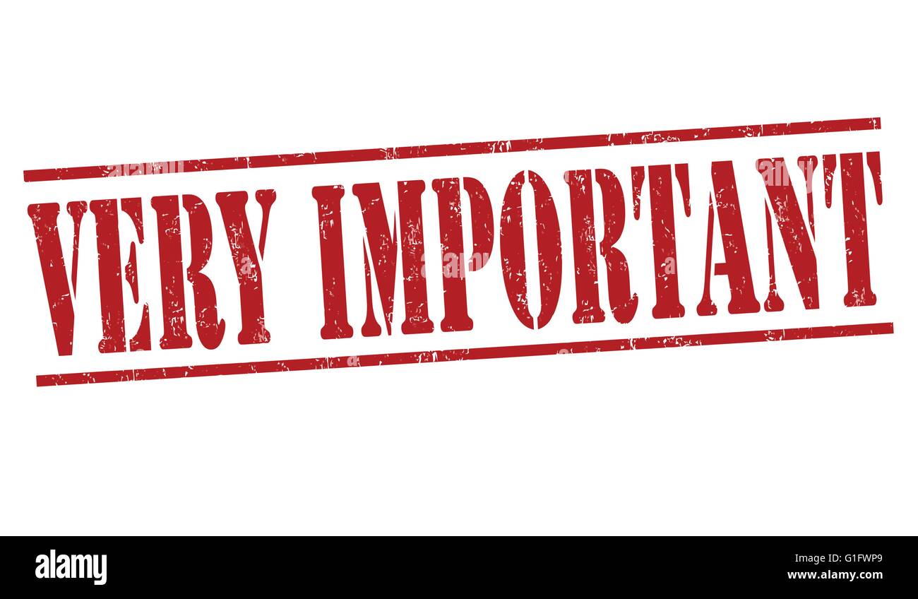 Important stamp Banque d'images vectorielles - Alamy