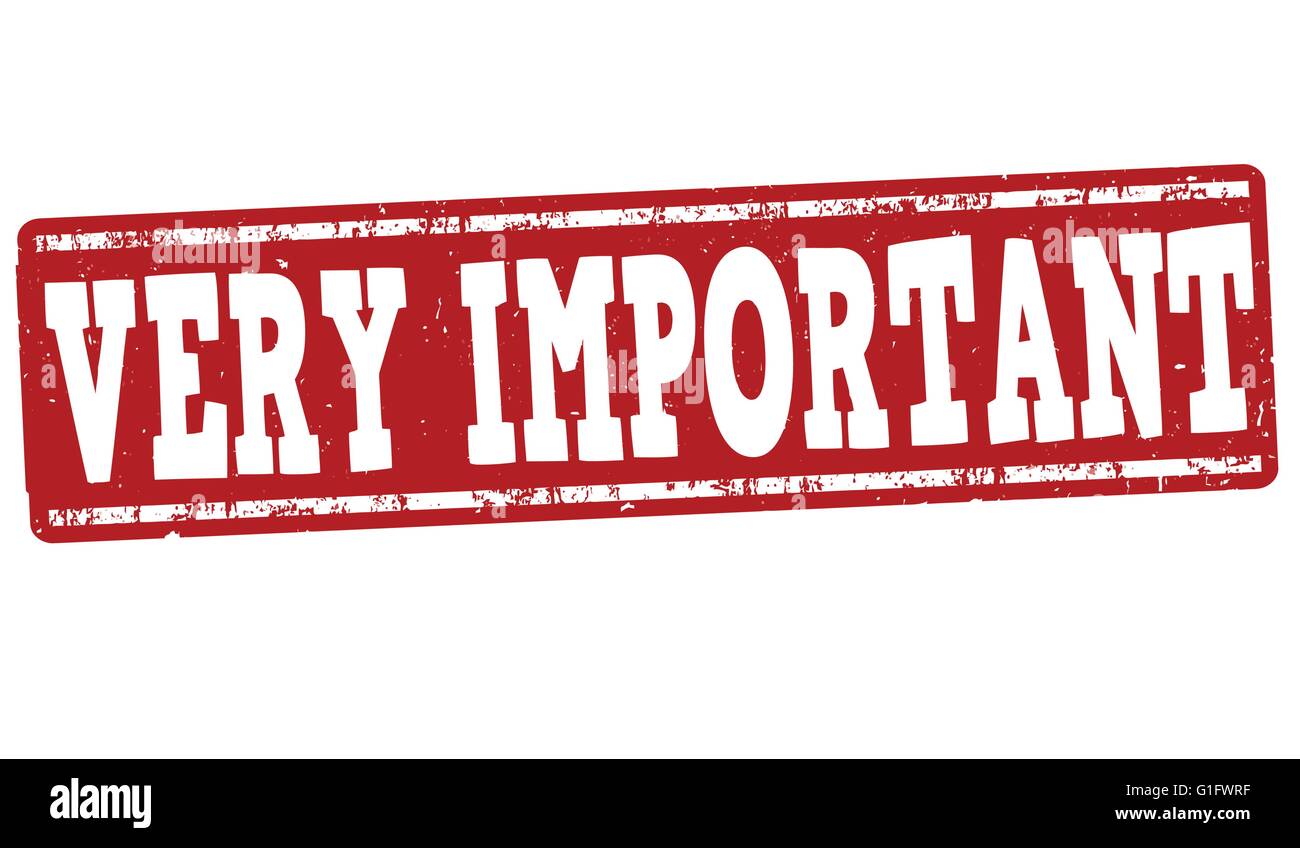 Important stamp Banque d'images vectorielles - Alamy