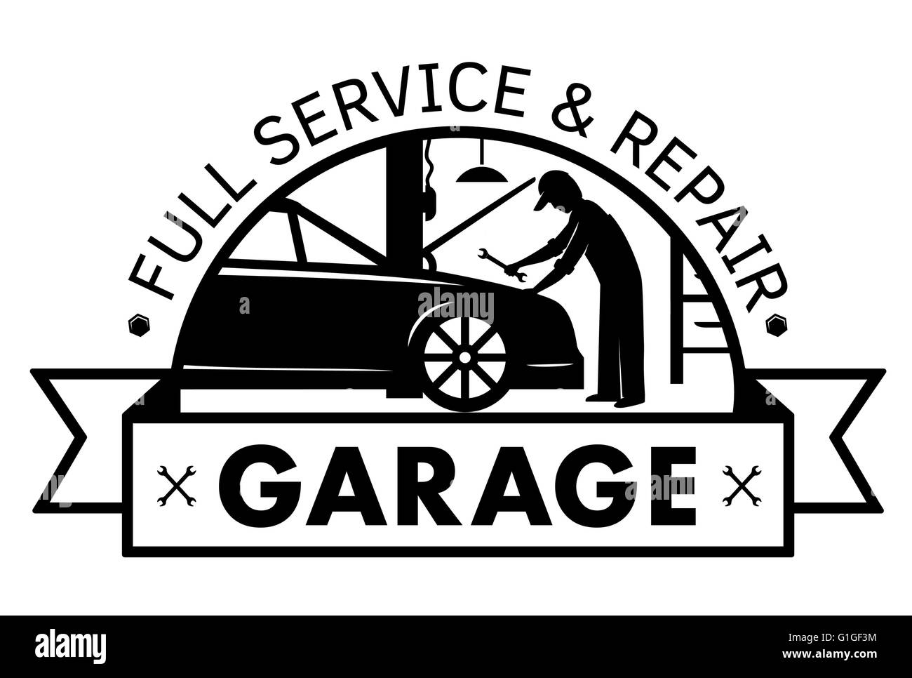 Centre auto, service de garage et de réparation,logo Vector Modèle ... Centre auto, service de garage et de réparation,logo Vector Modèle ...