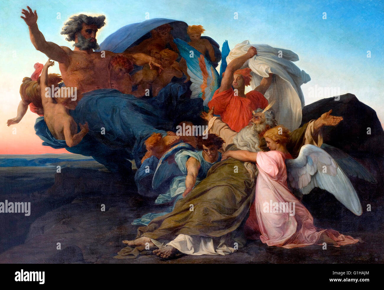Mort de Moïse - Alexandre Cabanel 1850 Photo Stock - Alamy