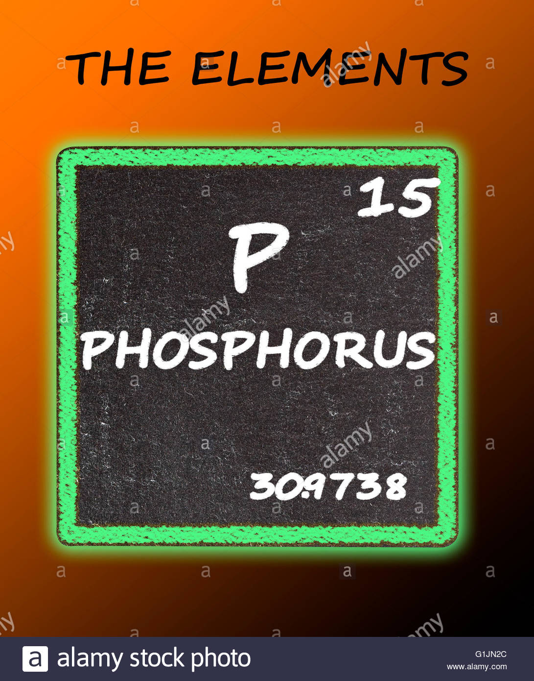 Periodic Table Element Phosphorus Banque d'image et photos - Alamy