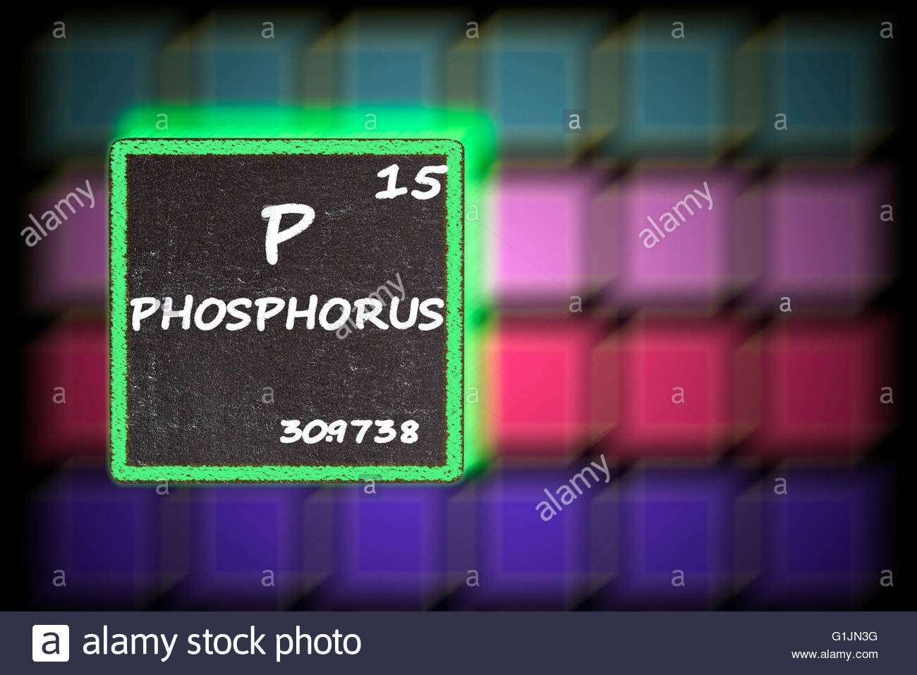 Periodic Table Element Phosphorus Banque d'image et photos - Alamy