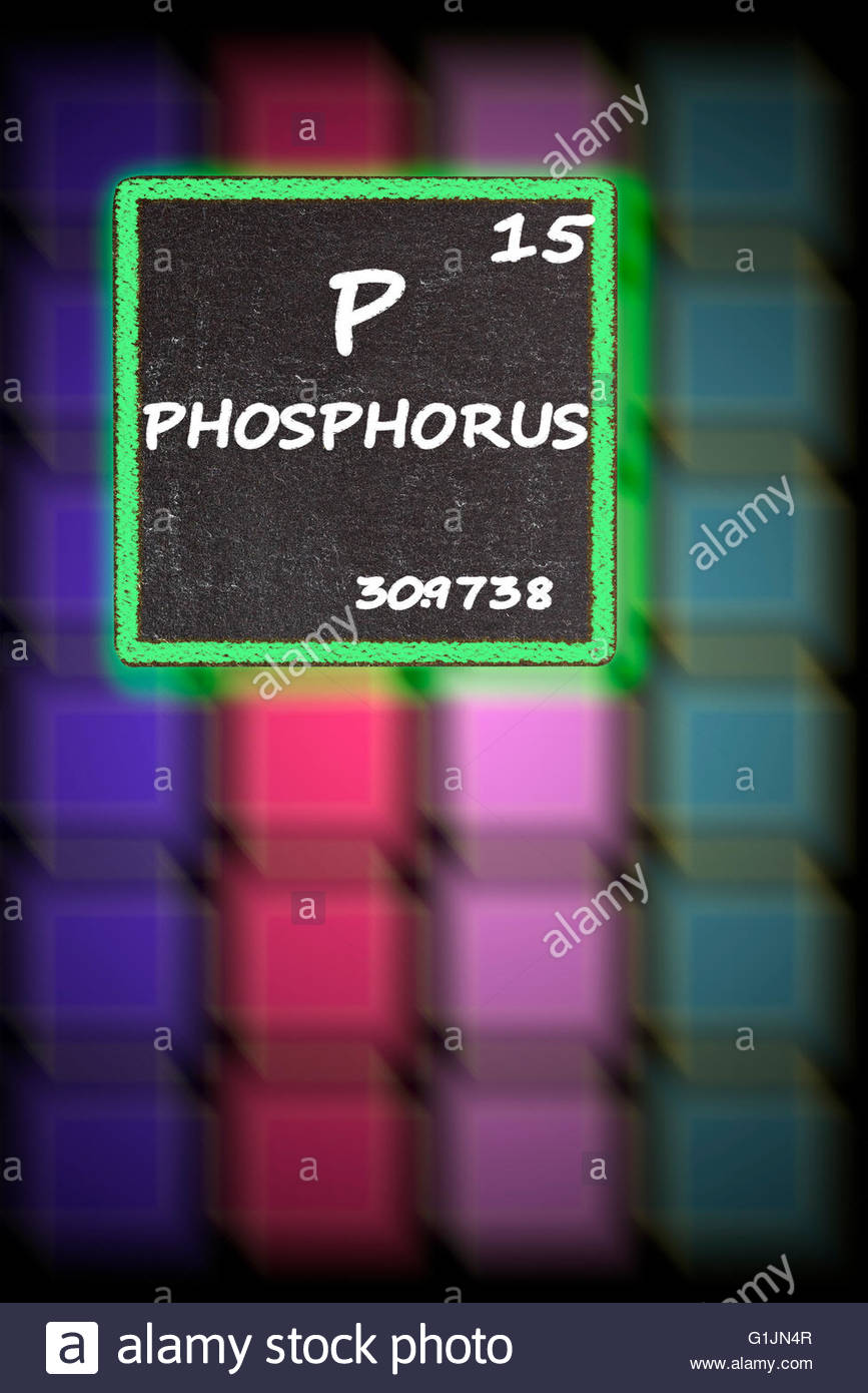 Periodic Table Element Phosphorus Banque d'image et photos - Alamy