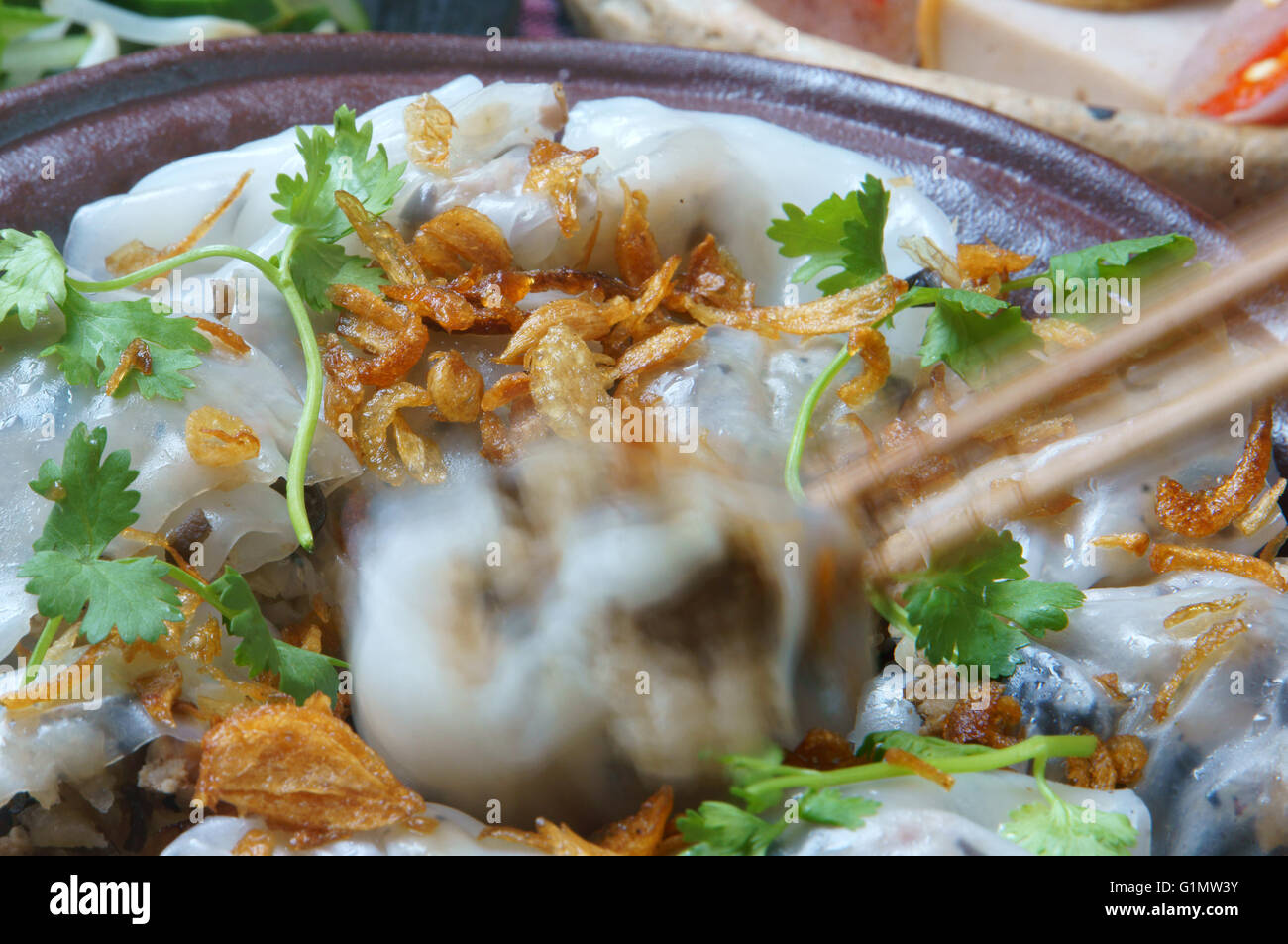 Feuille de riz vapeur Banque de photographies et d’images à haute ...