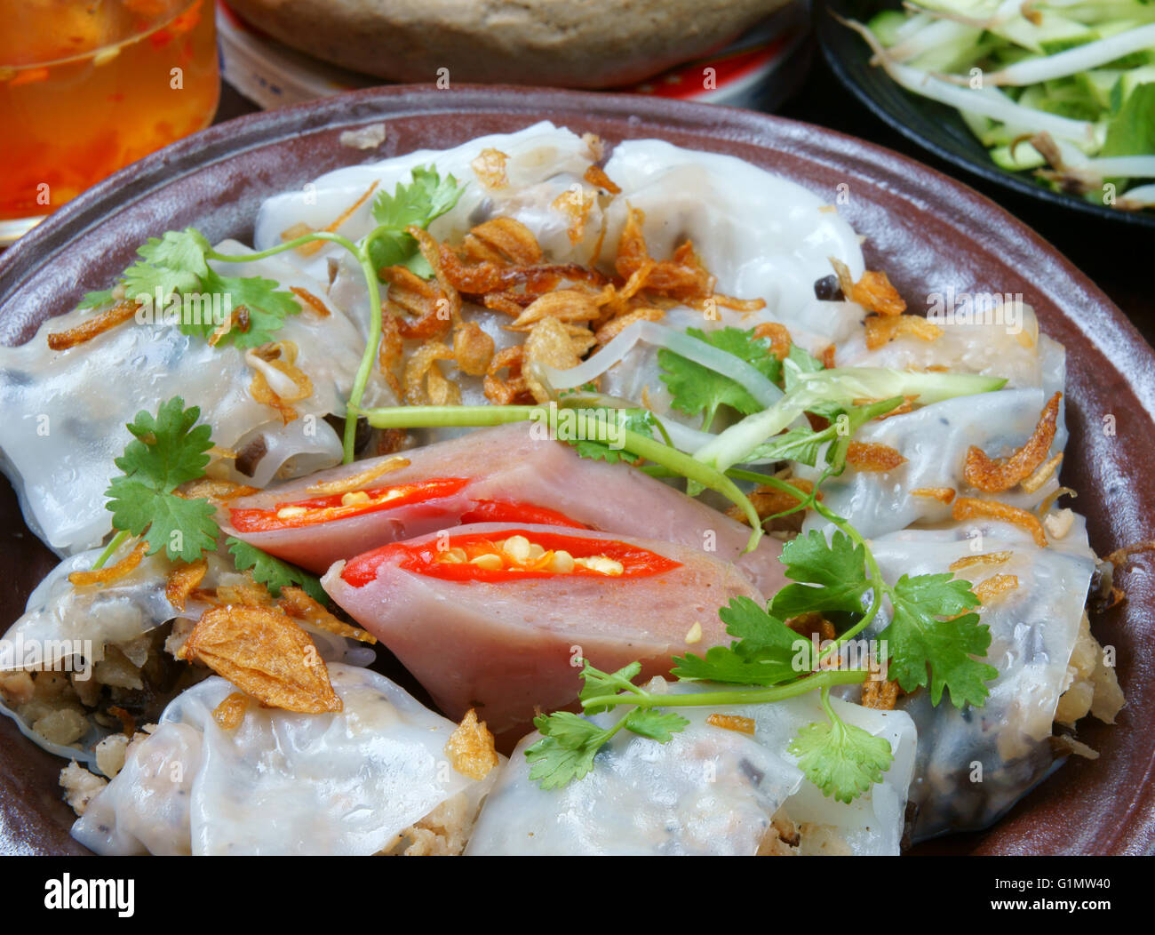 Feuille de riz vapeur Banque de photographies et d’images à haute ...