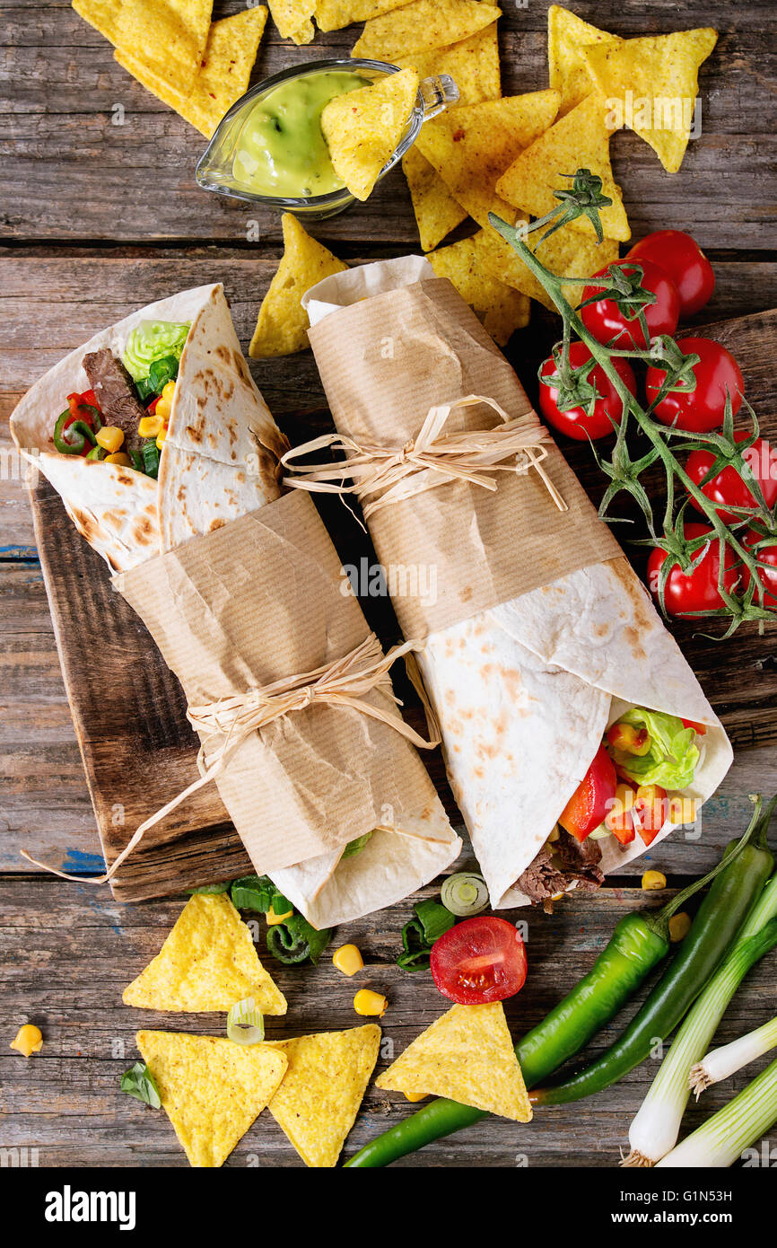 Burrito Au Boeuf Banque De Photographies Et Dimages à Haute Résolution