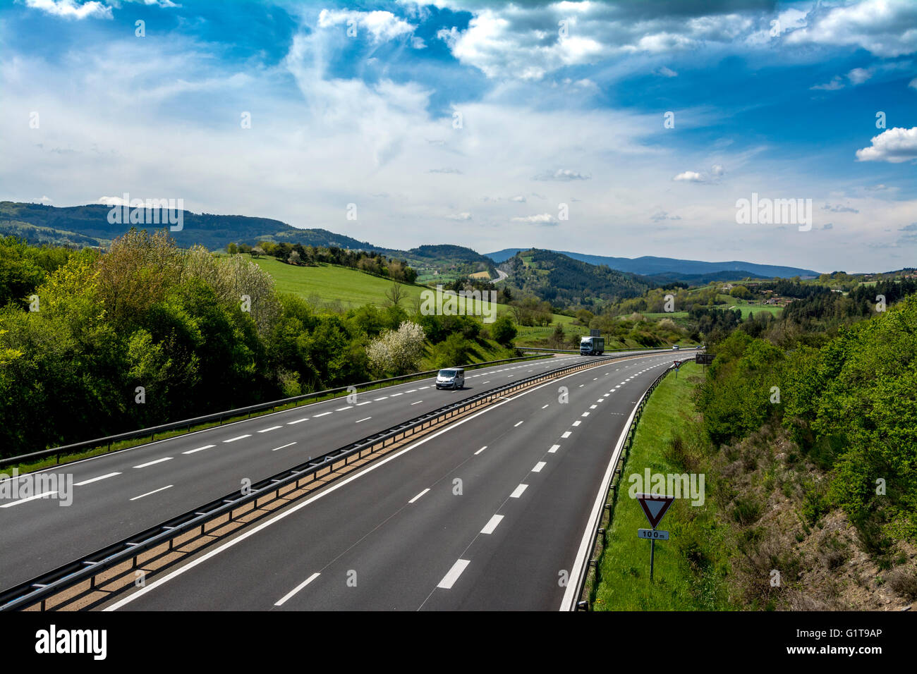 Autoroute française Banque de photographies et d’images à haute ...