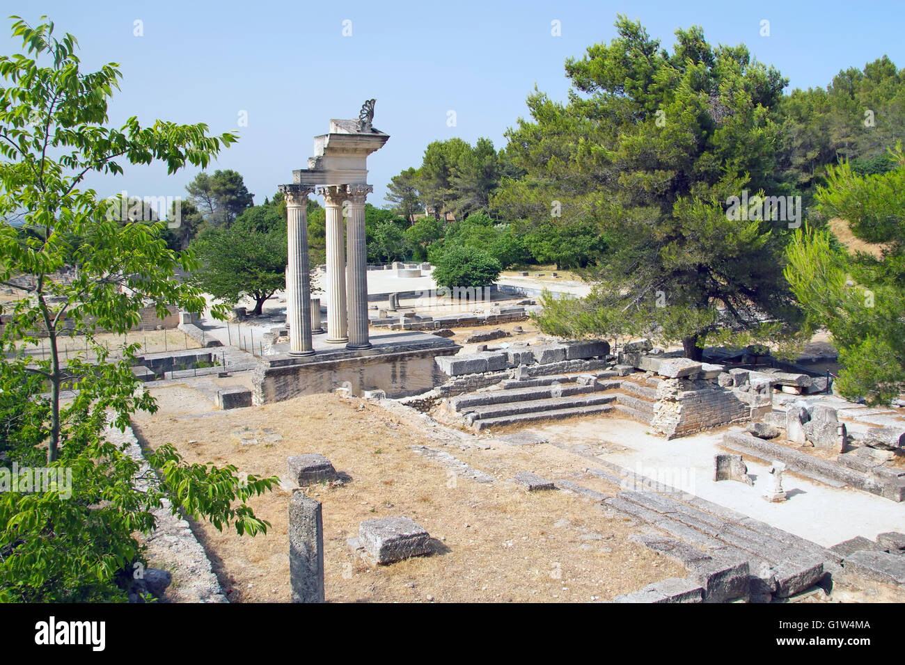 Glanum ruines romaines st remy de provence Banque de photographies et d ...