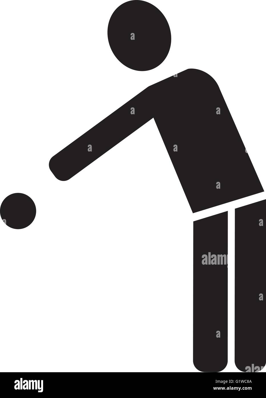 Pictogramme de pétanque Image Vectorielle Stock - Alamy