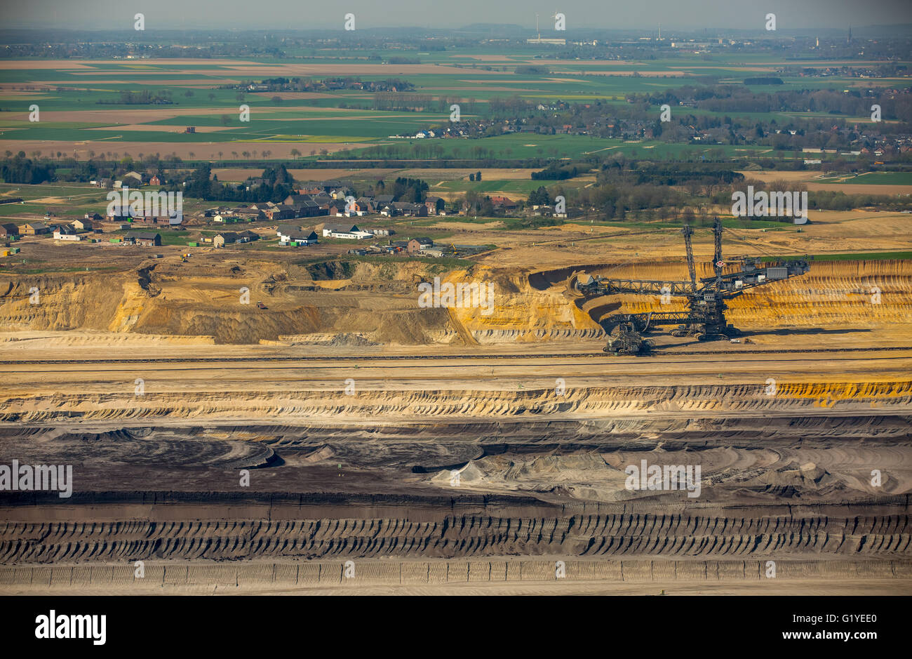 Braunkohletagebau garzweiler entre grevenbroich Banque de photographies ...
