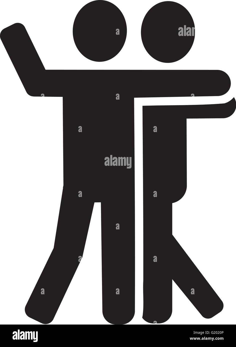 Pictogramme couple Dancing Image Vectorielle Stock - Alamy