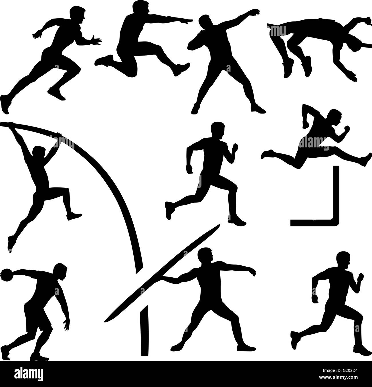 Vectores de atletismo vectores Banque d'images vectorielles - Alamy