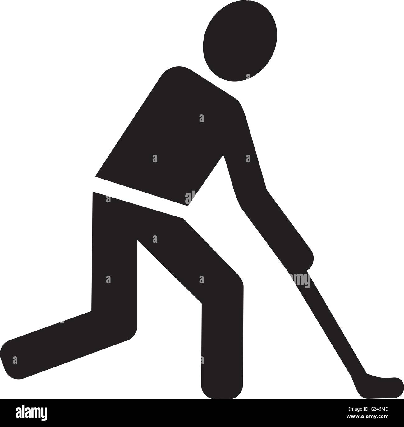 Pictogramme de Hockey sur gazon Image Vectorielle Stock - Alamy