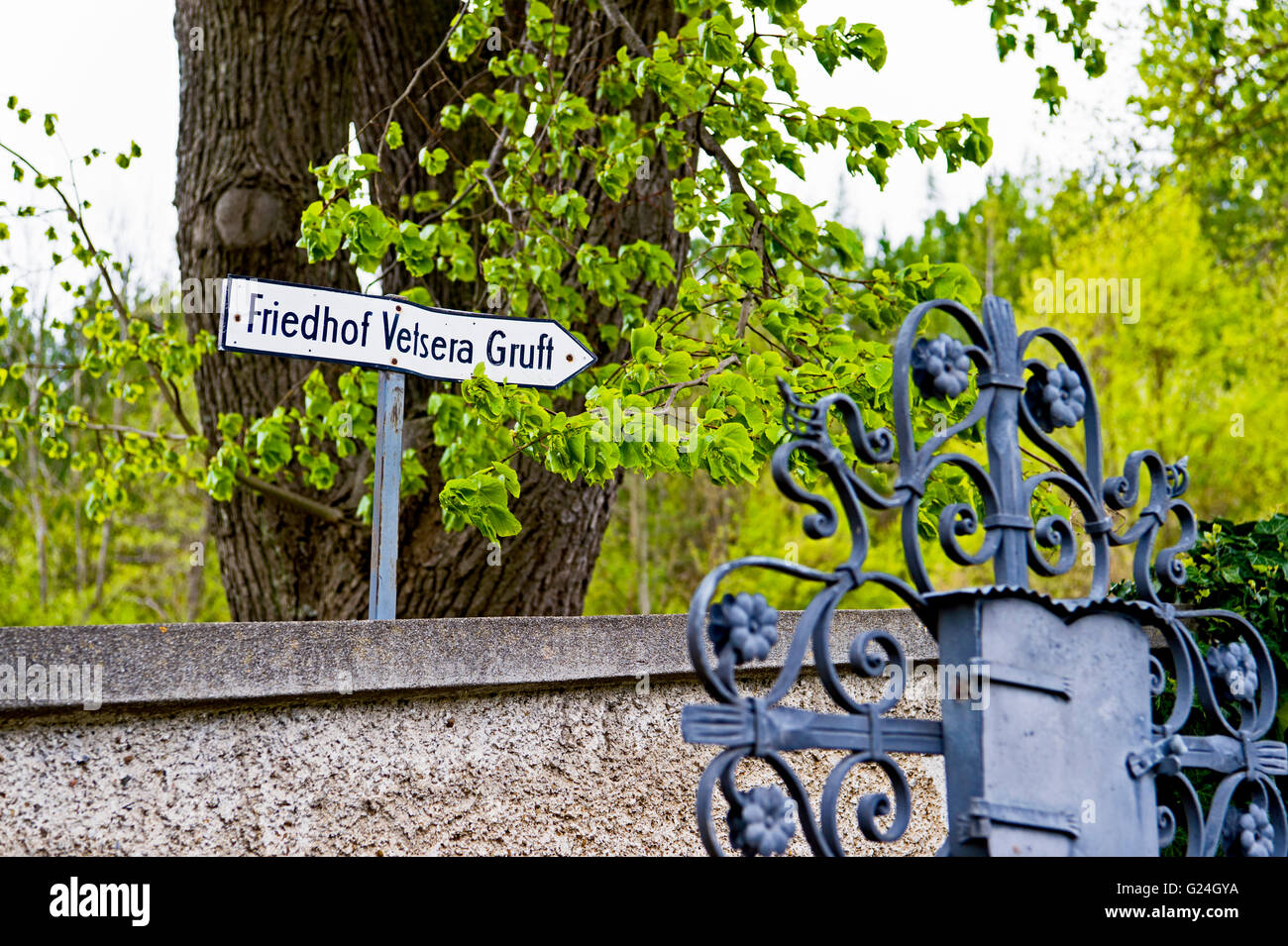 Tombe de Marie Vetsera (1871 - 1898), maîtresse du prince Rudolph ...