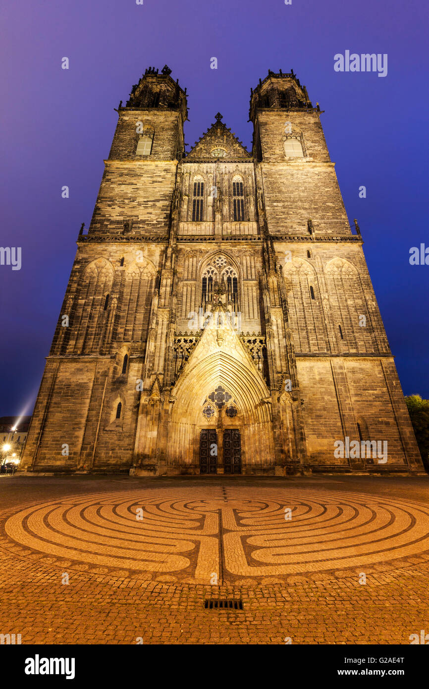 La Cathédrale de Magdebourg Magdebourg, Basse-Saxe, Allemagne Photo ...