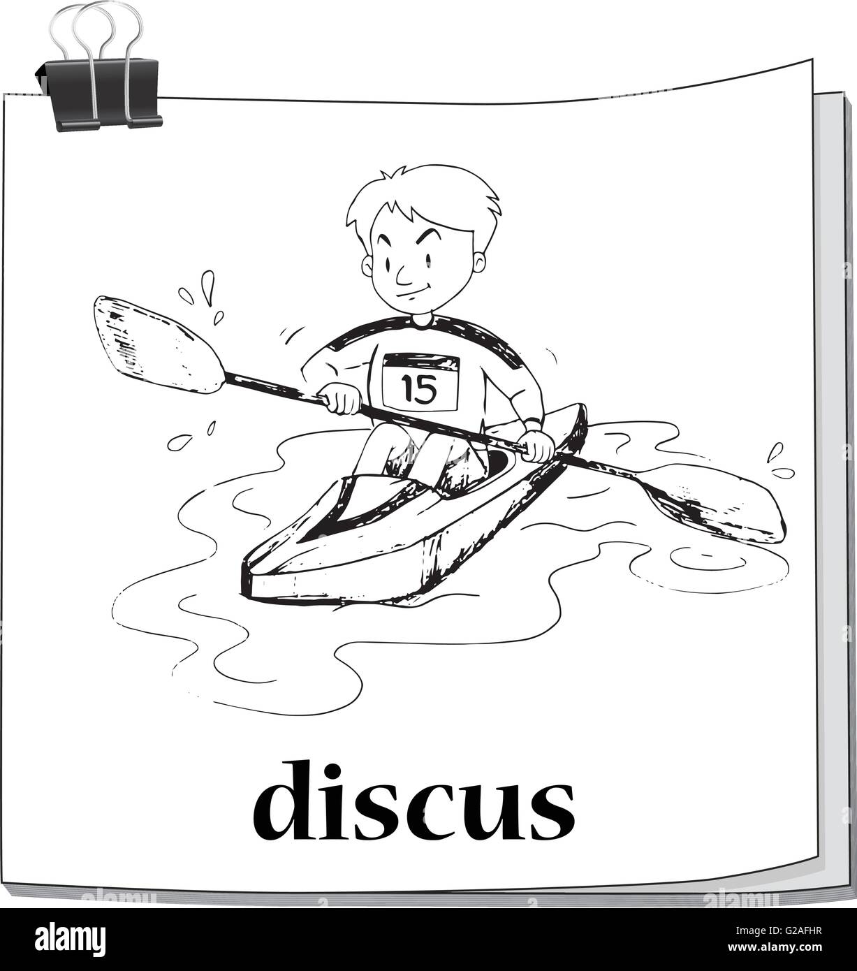 Rowing boat illustration Banque de photographies et d’images à haute ...