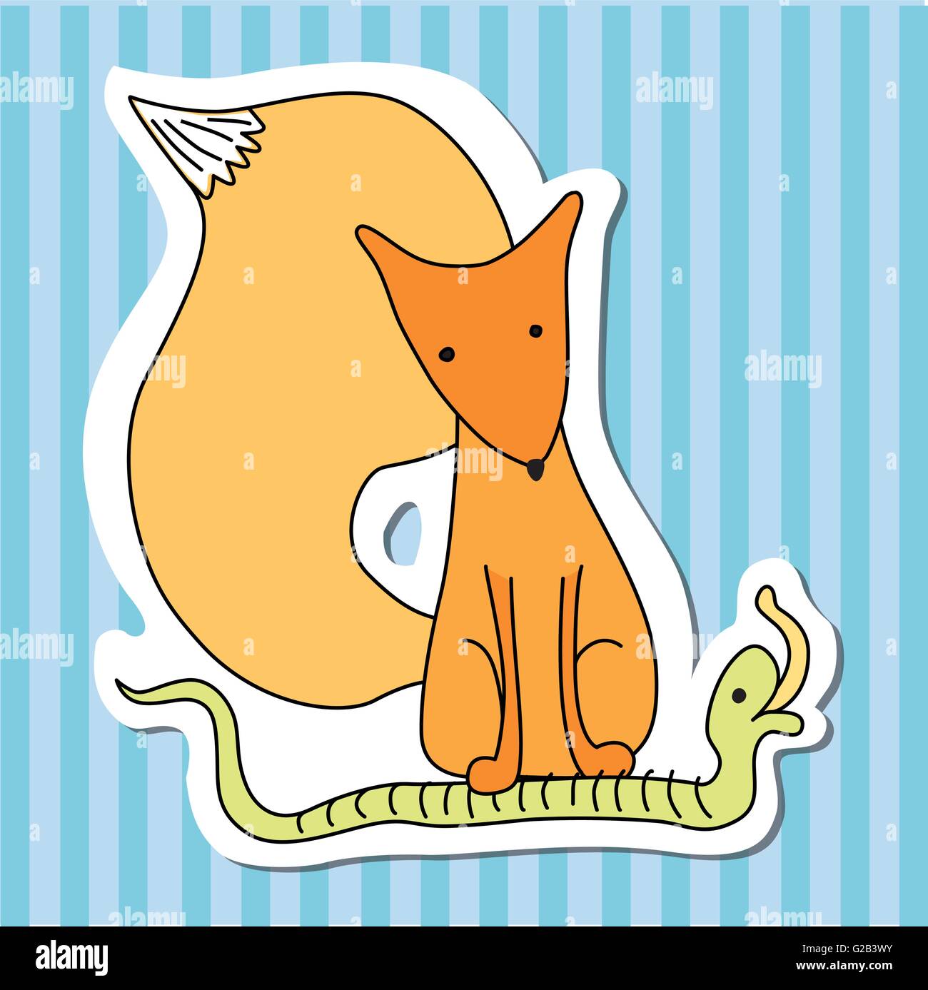 Renard dessin animé Banque de photographies et d’images à haute ...