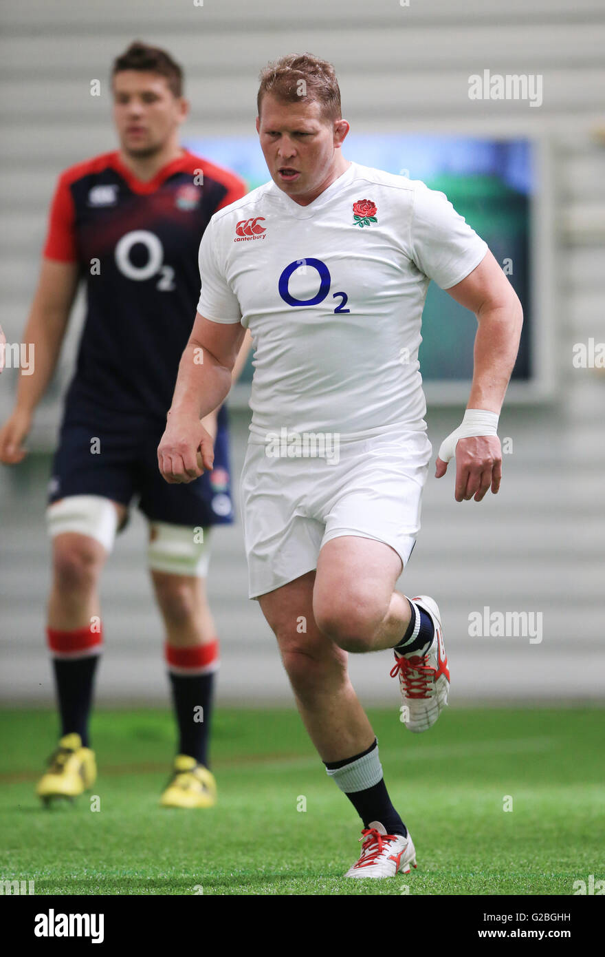 Angleterre capitaine dylan hartley pendant la session de formation au ...