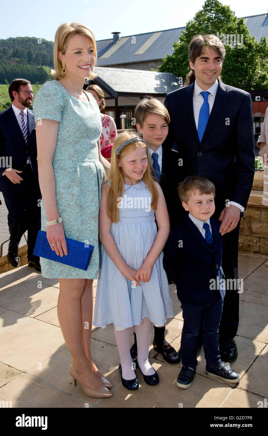 Steinsel, 28-05-2016 Albert-Henri prince de Merode et la Comtesse Marie ...