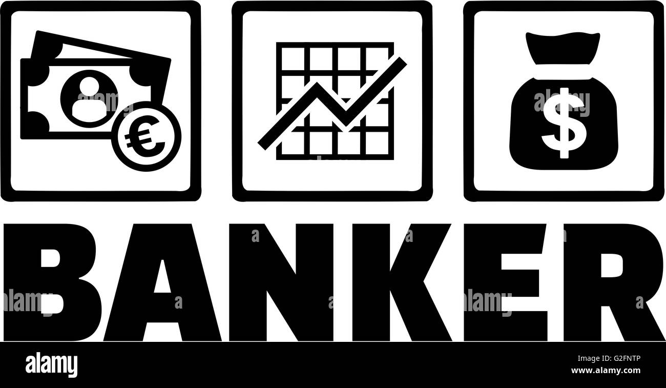 La banquiere Banque d'images noir et blanc - Alamy