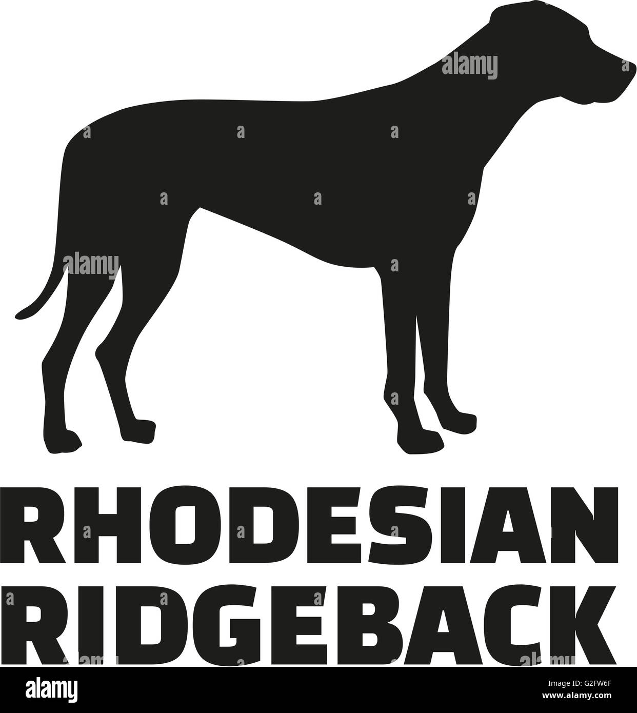Rhodesian ridgeback silhouette Banque de photographies et d’images à ...
