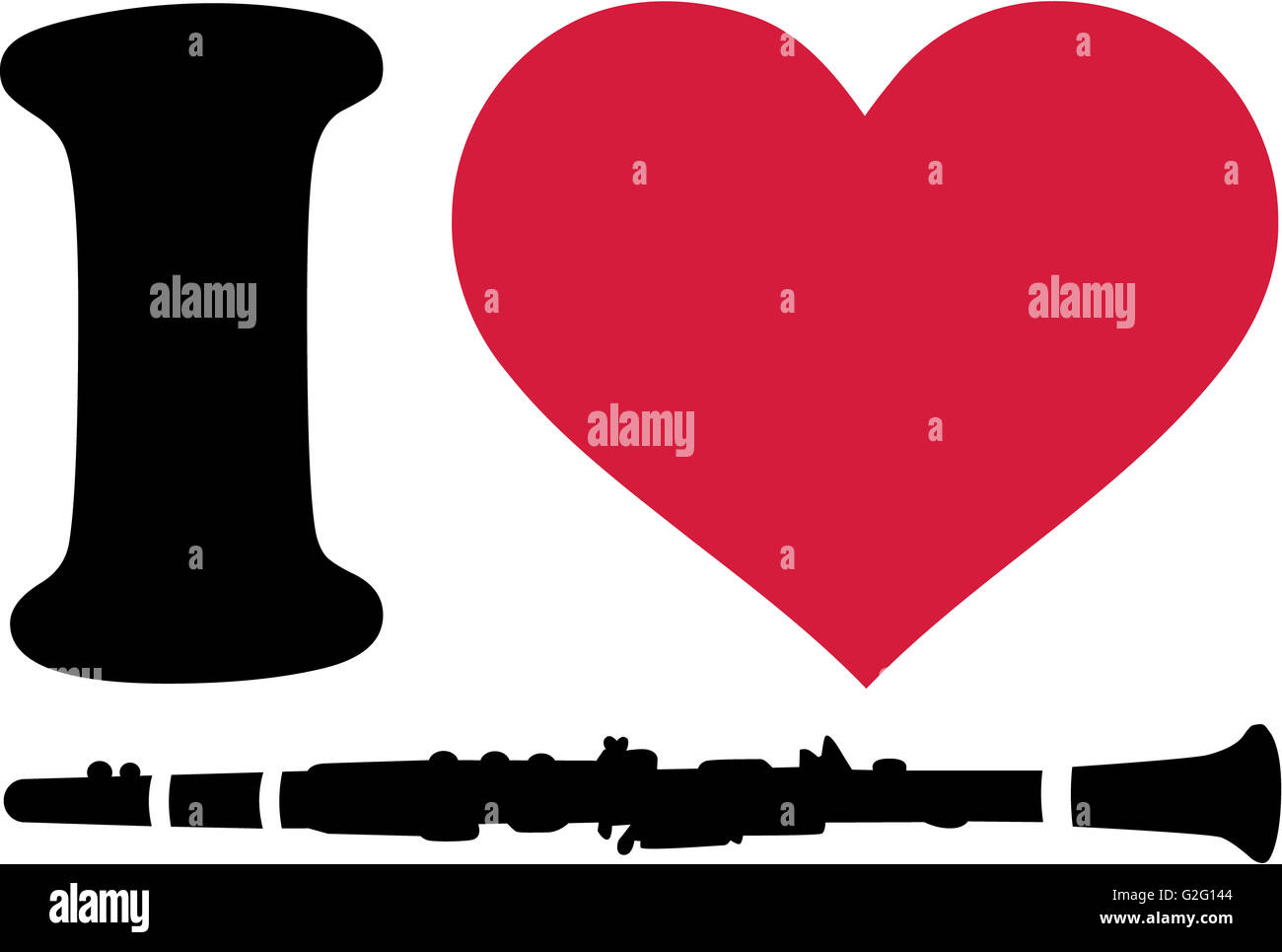 Clarinette silhouette Banque de photographies et d’images à haute ...