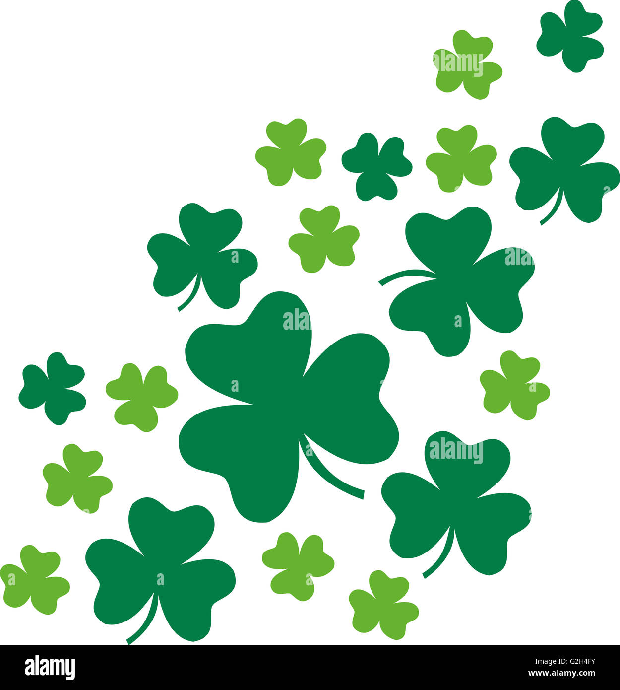 Feuilles de trèfle irlandais pour la Saint Patrick background Photo ...