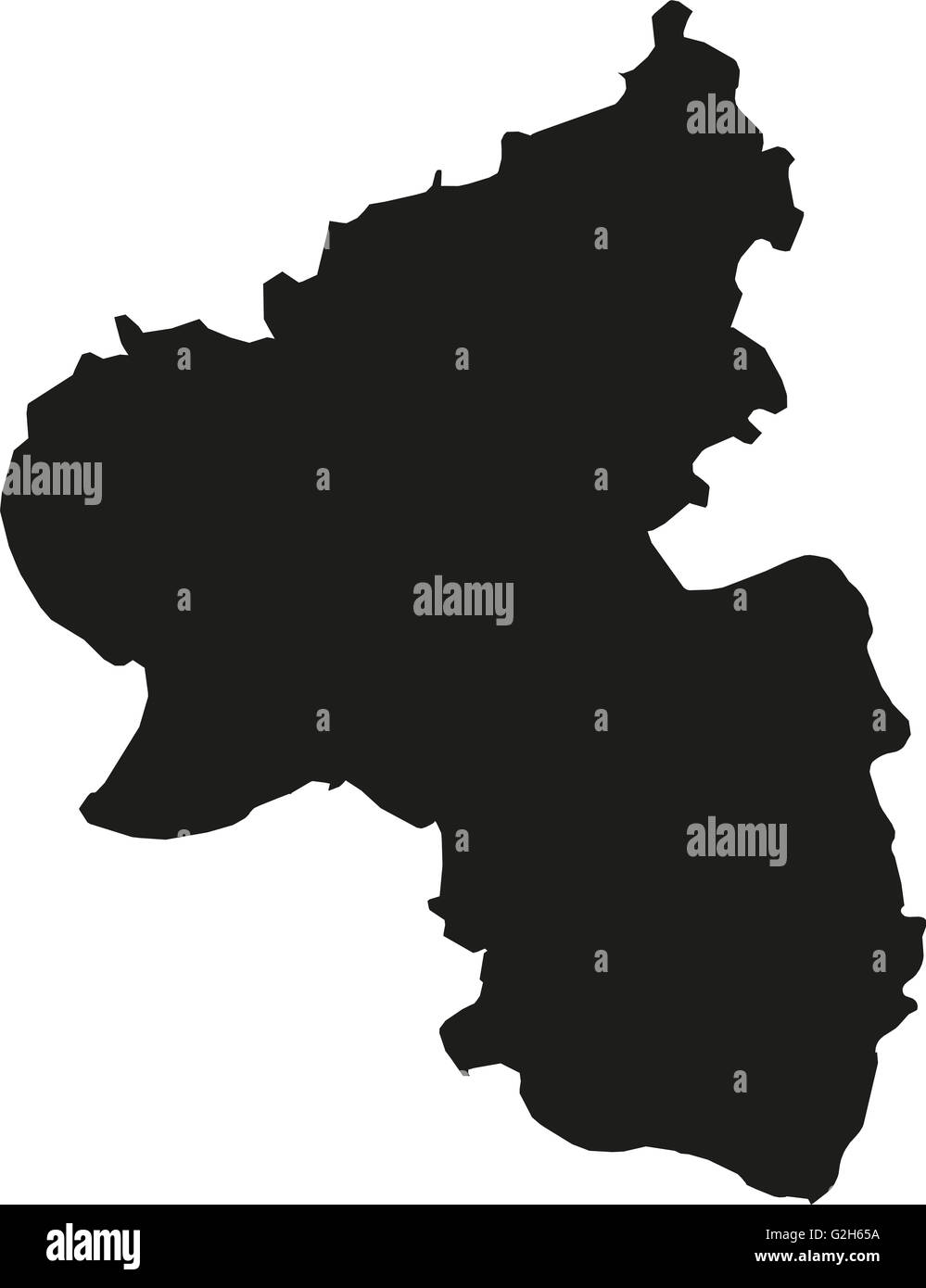Rheinland pfalz state map Banque de photographies et d’images à haute ...