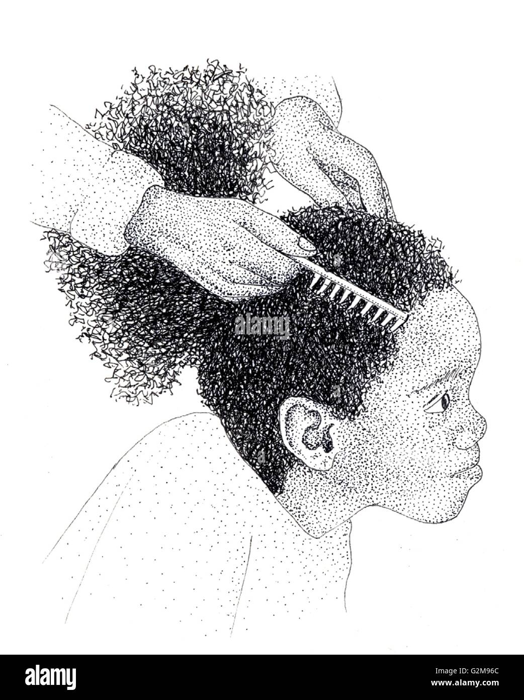 Se coiffer dessin Banque de photographies et d’images à haute ...