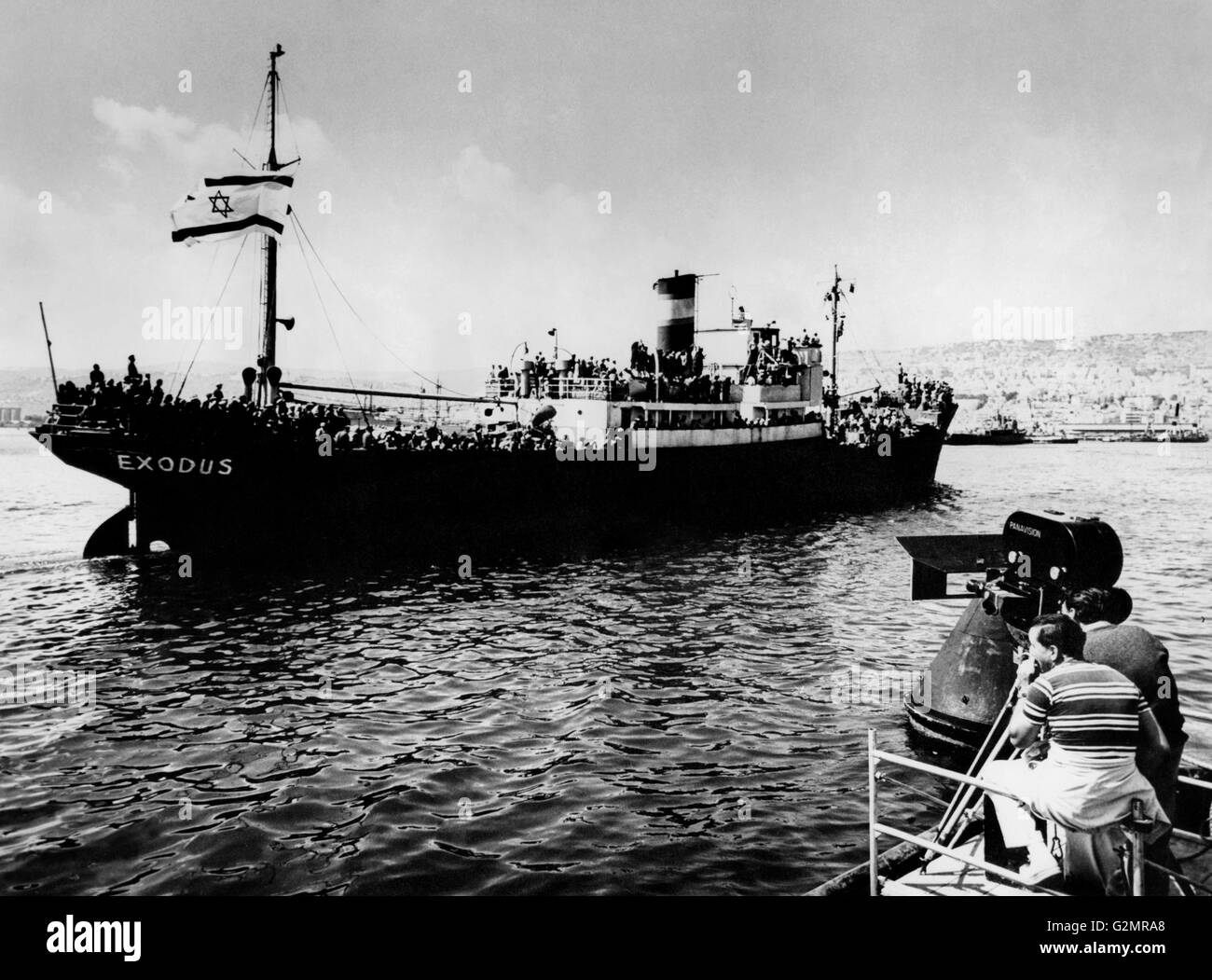 Un tir de l'exode,film,Haïfa Israël 1960 Photo Stock - Alamy