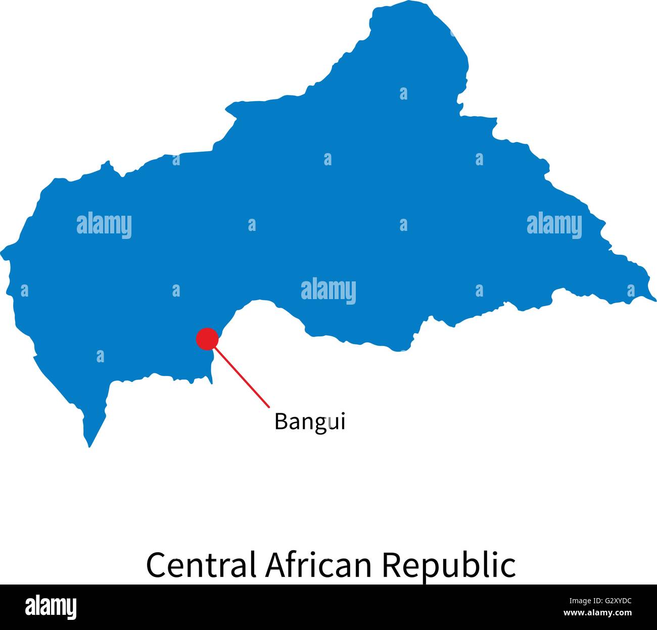 Republique centrafricaine map Banque de photographies et d’images à ...