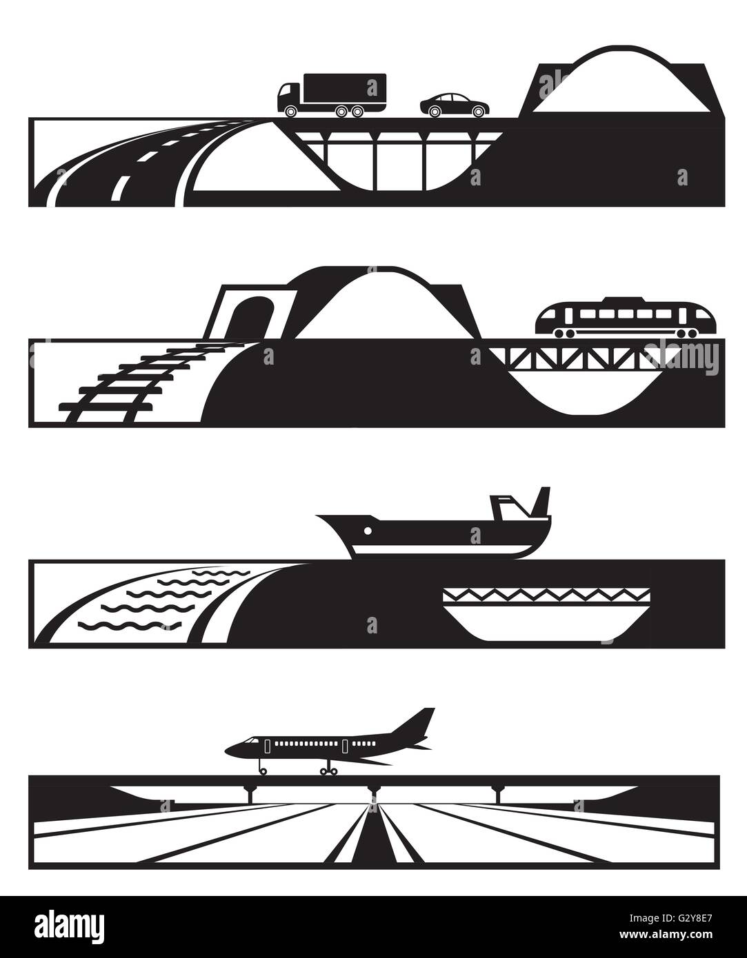 Types de routes Banque de photographies et d’images à haute résolution ...