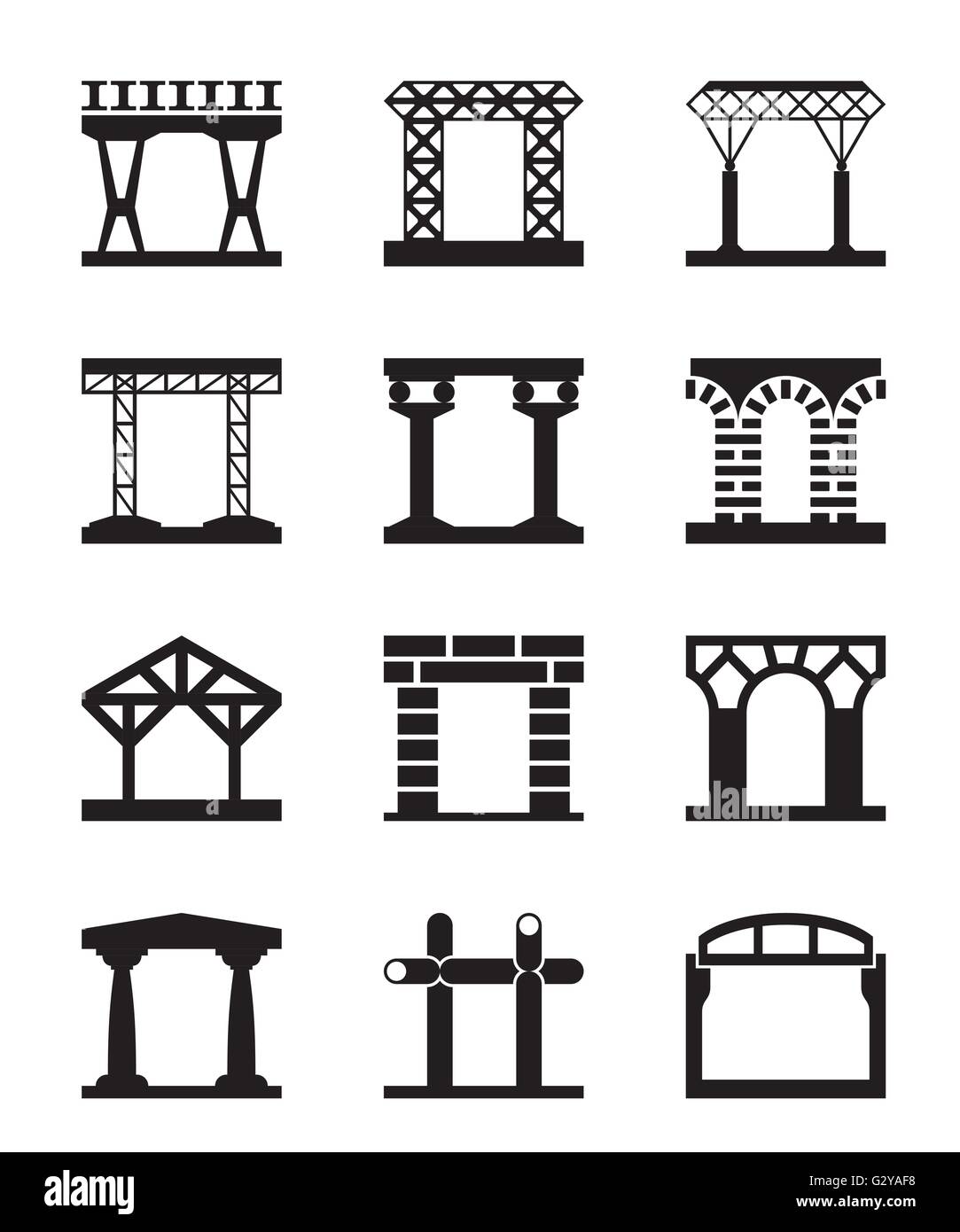 Différents types de bâtiments - vector illustration Image Vectorielle ...