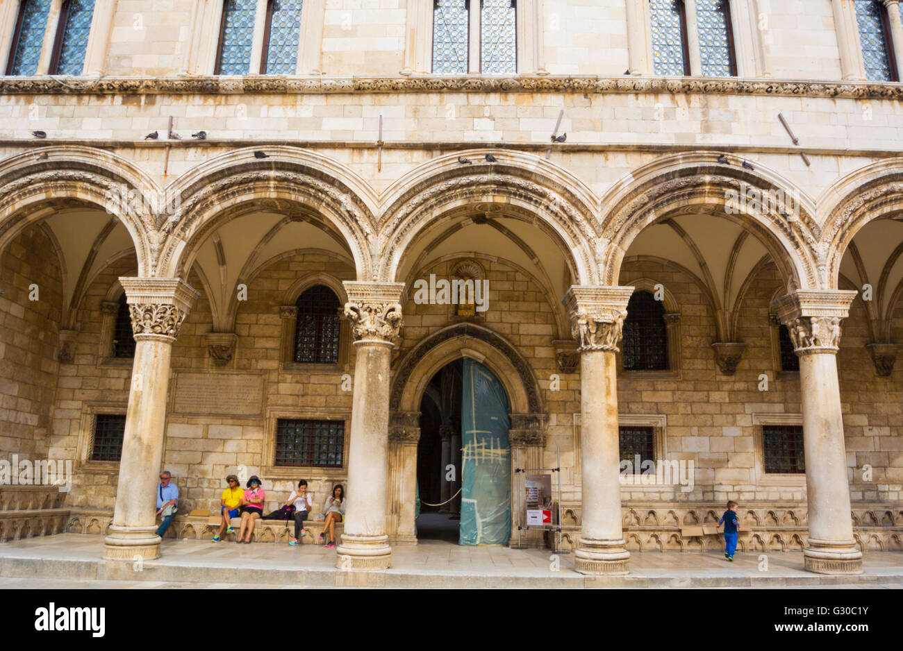 Knezev dvor, Palais du recteur, Grad, la vieille ville, Dubrovnik ...
