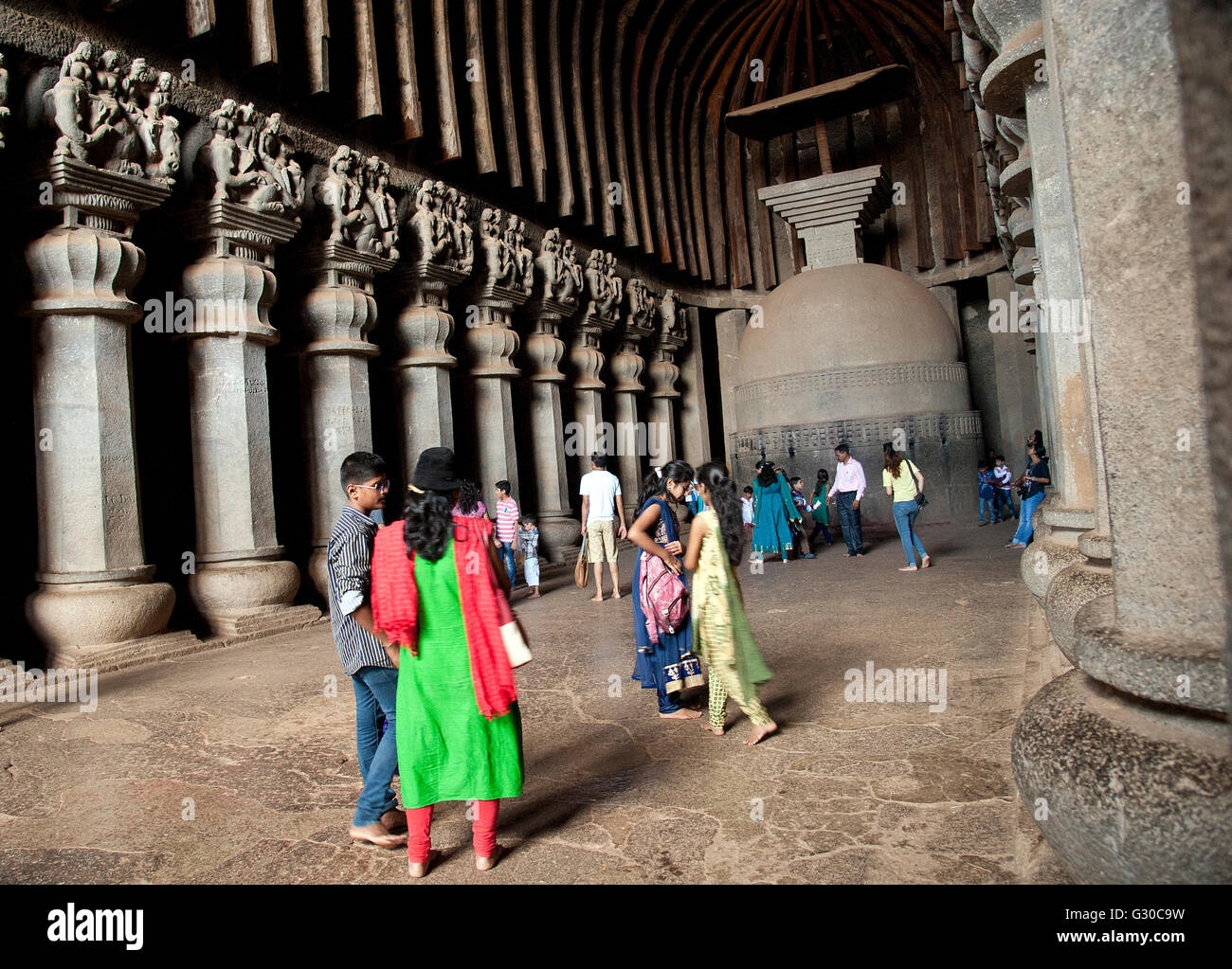 Karla Caves In Lonavala Maharashtra Banque d'image et photos - Alamy
