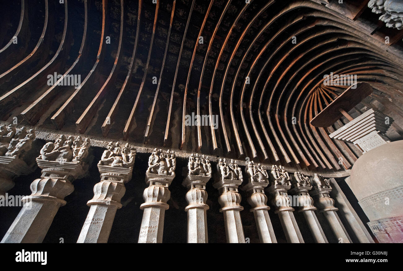 Karla Caves In Lonavala Maharashtra Banque d'image et photos - Alamy