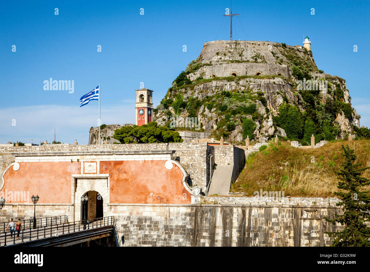 La vieille forteresse, la ville de Corfou, l'île de Corfou, Grèce Photo ...