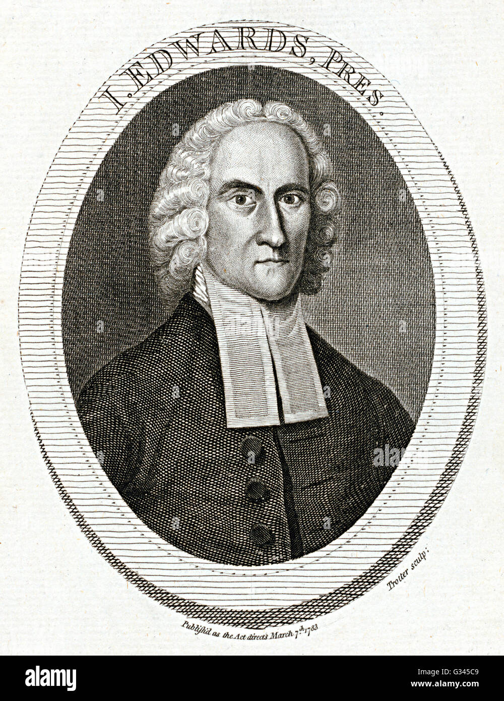 Portrait de jonathan edwards Banque de photographies et d’images à ...