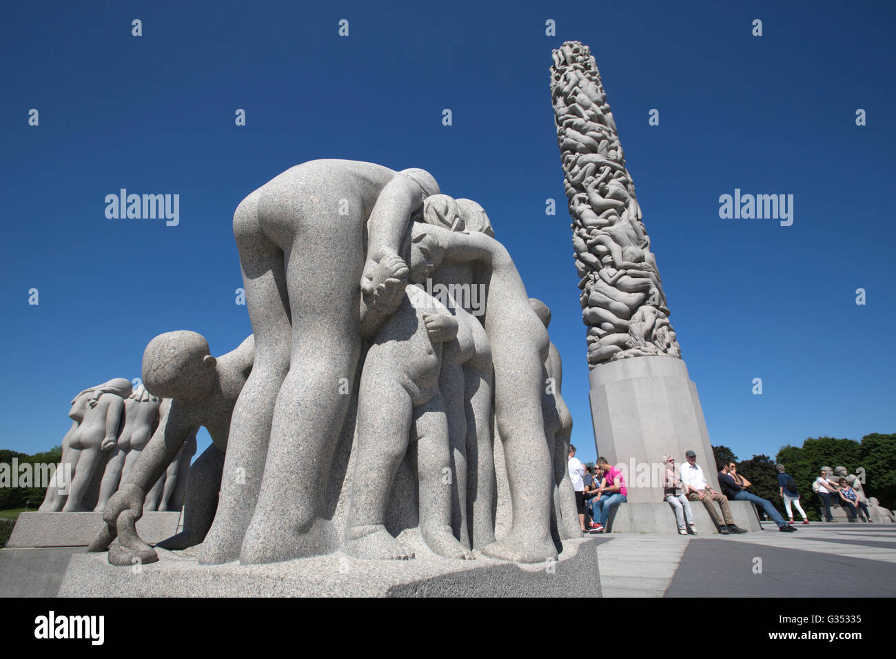 Parc de Sculptures de Vigeland, le plus grand parc de sculptures faites ...